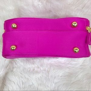 Prada | Bags | Prada Pouch Makeup Bag Candy Vanity Train Case Hot Pink ...